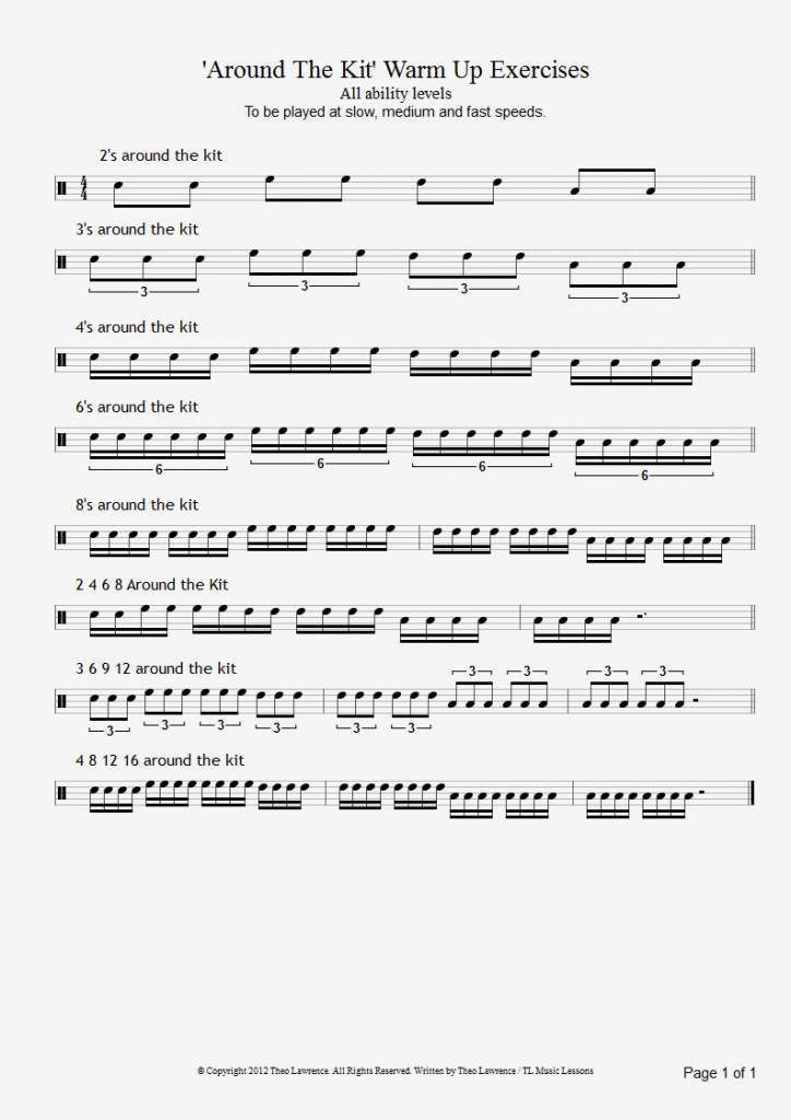 practice pad exercises – Learn Drums For Free