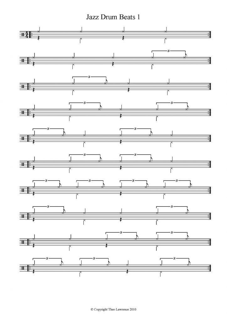 10 Jazz Ride Patterns – Learn Drums For Free