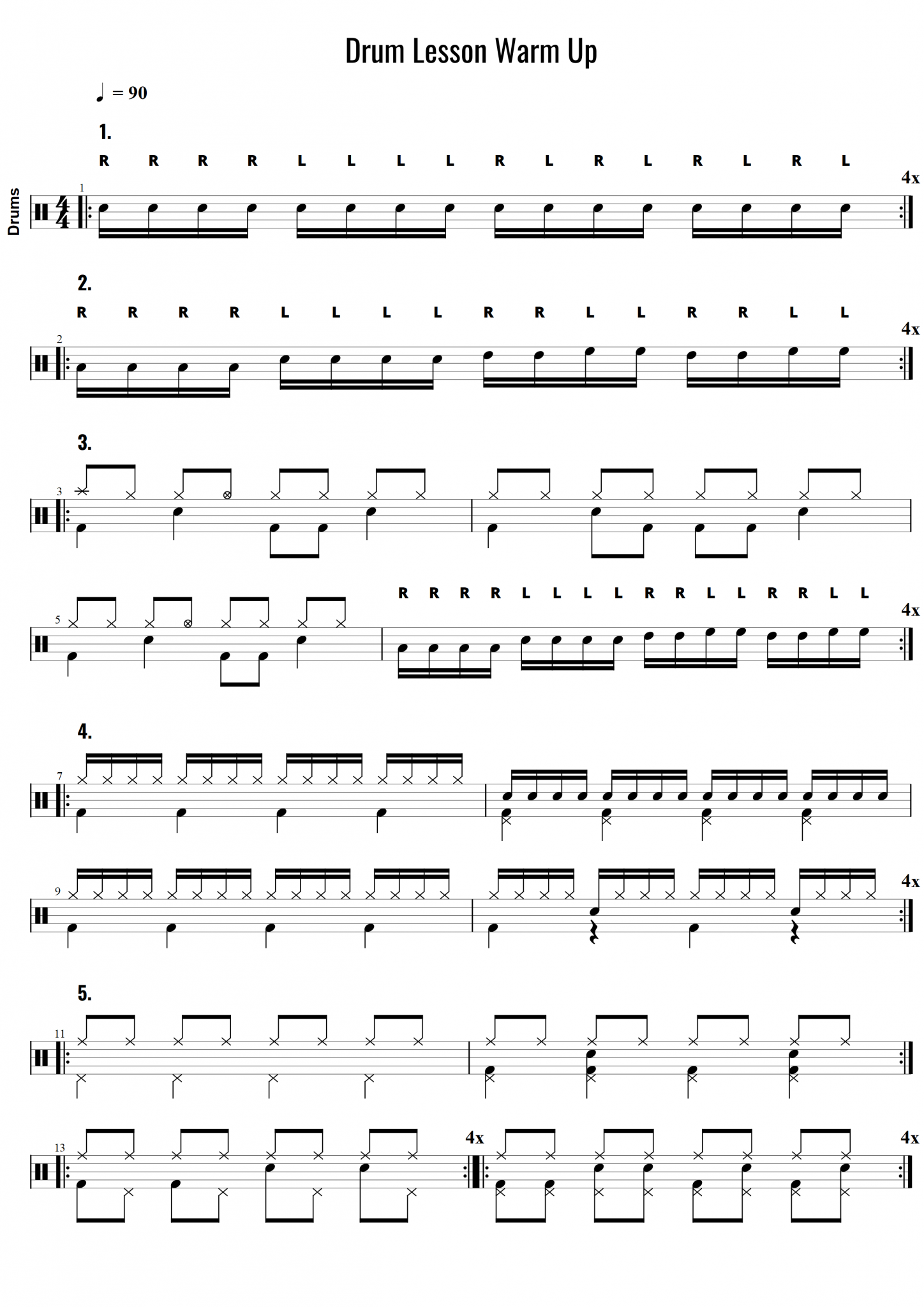 Drum Lesson Warm Up – Learn Drums For Free