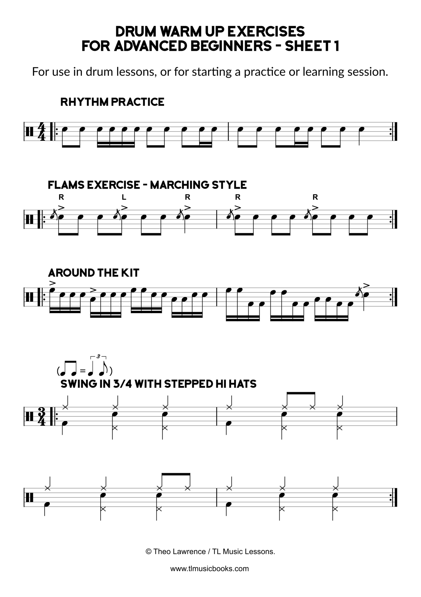practice pad exercises – Learn Drums For Free